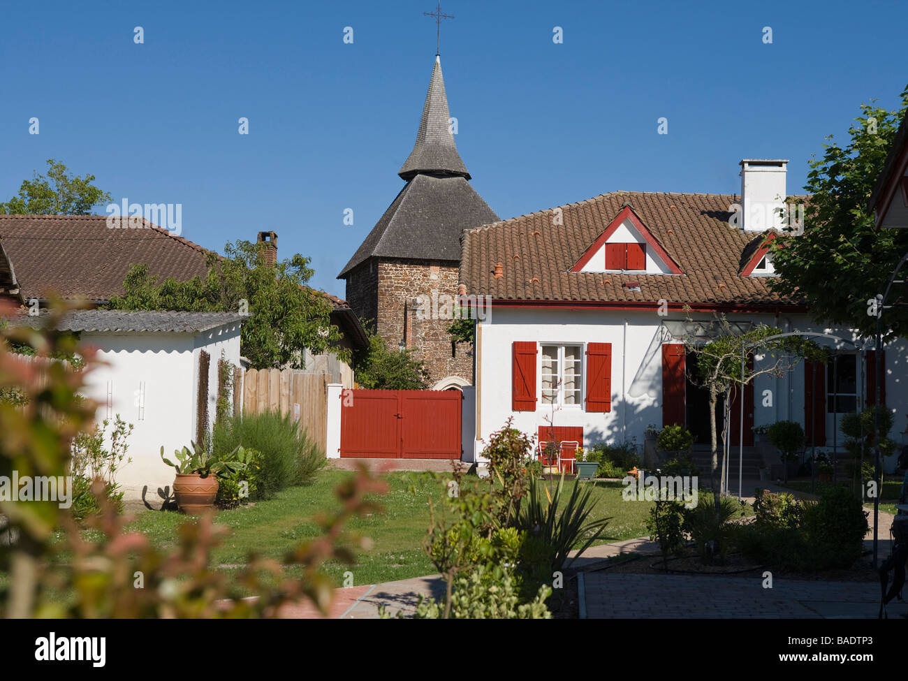 France, Landes, Mezos, Maison de Mezos Hotel and Bed and Breakfast Stock Photo - Alamy