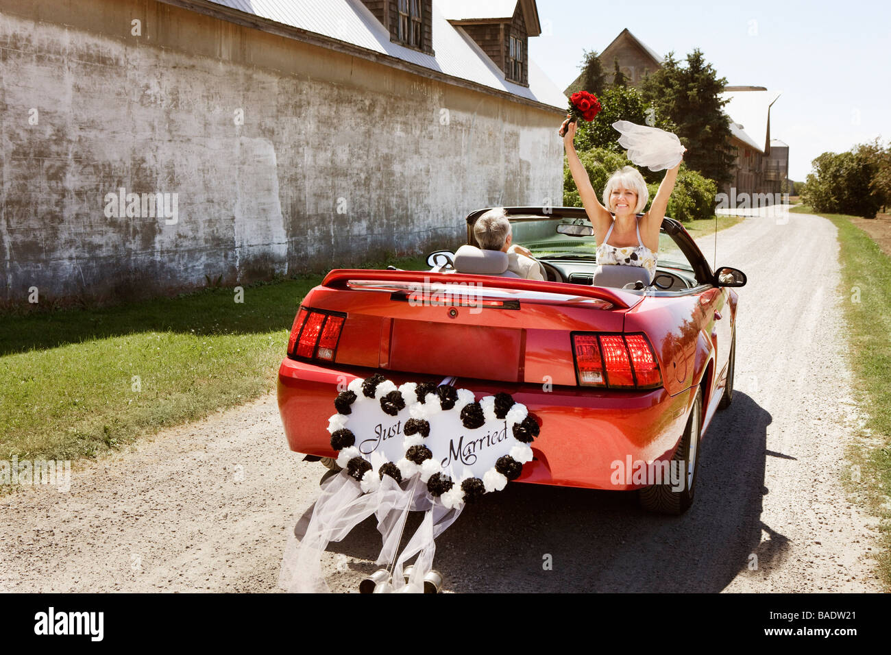 Driver waving goodbye hi-res stock photography and images - Alamy