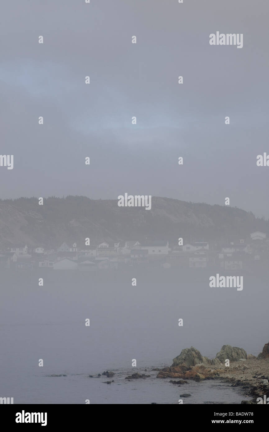 Fog over Harbor, Twillingate, Newfoundland, Canada Stock Photo - Alamy