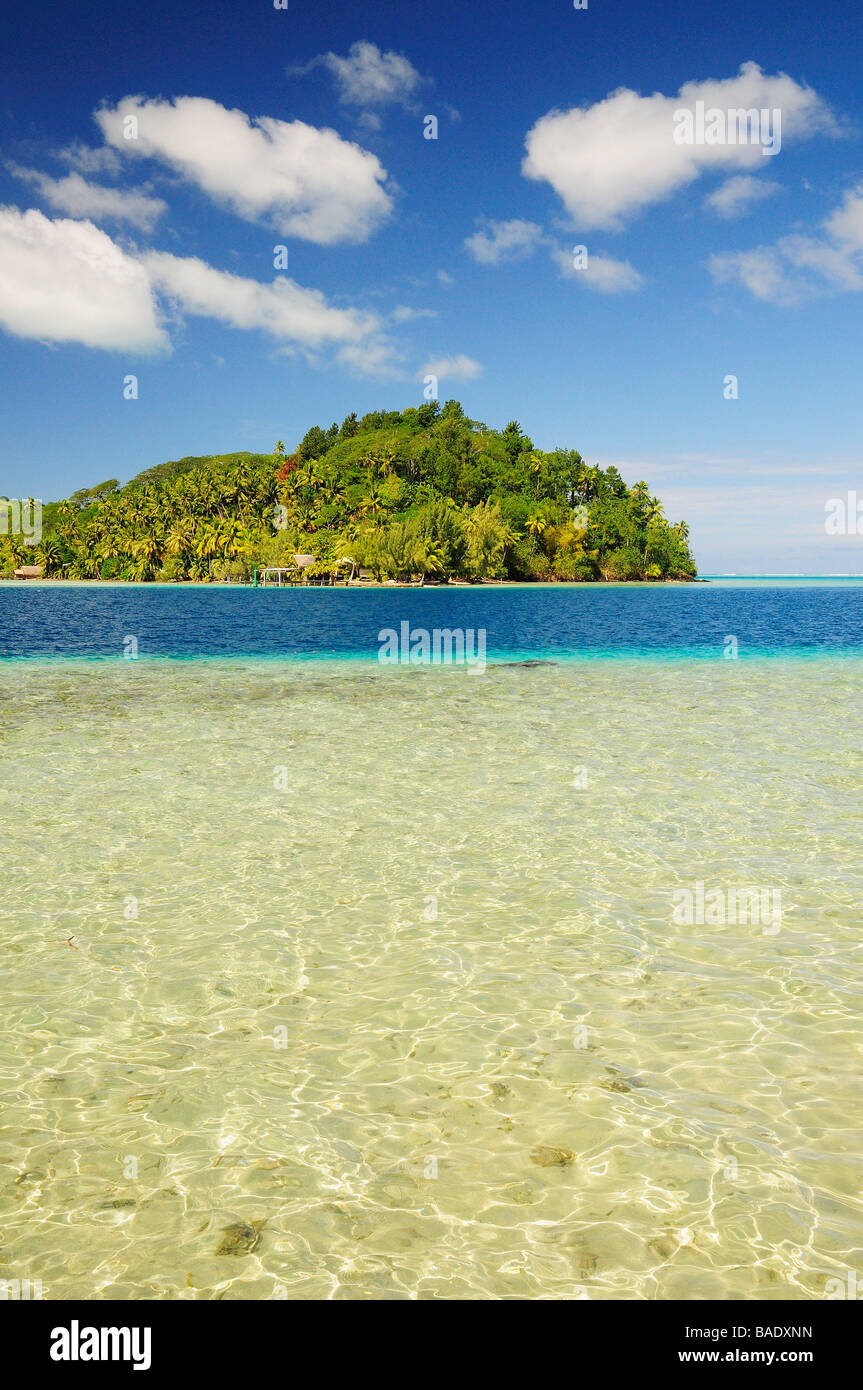 Overview of Bay, Huahine, French Polynesia Stock Photo - Alamy