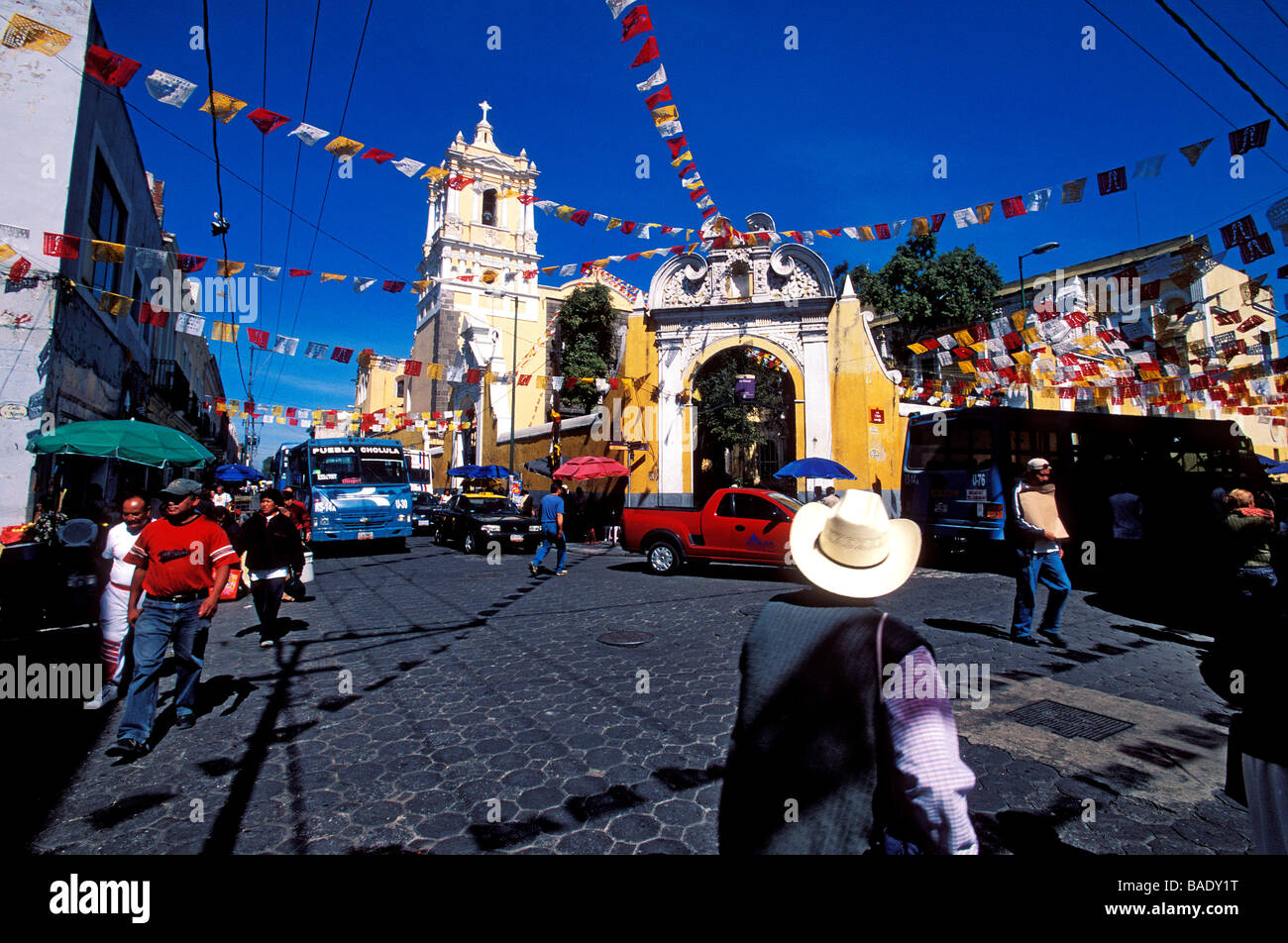 Mexico, Puebla State, Puebla, colonial historical center listed as ...