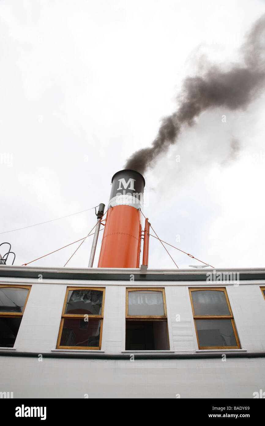 Smoke Coming From a Ship's Smokestack Stock Photo - Alamy