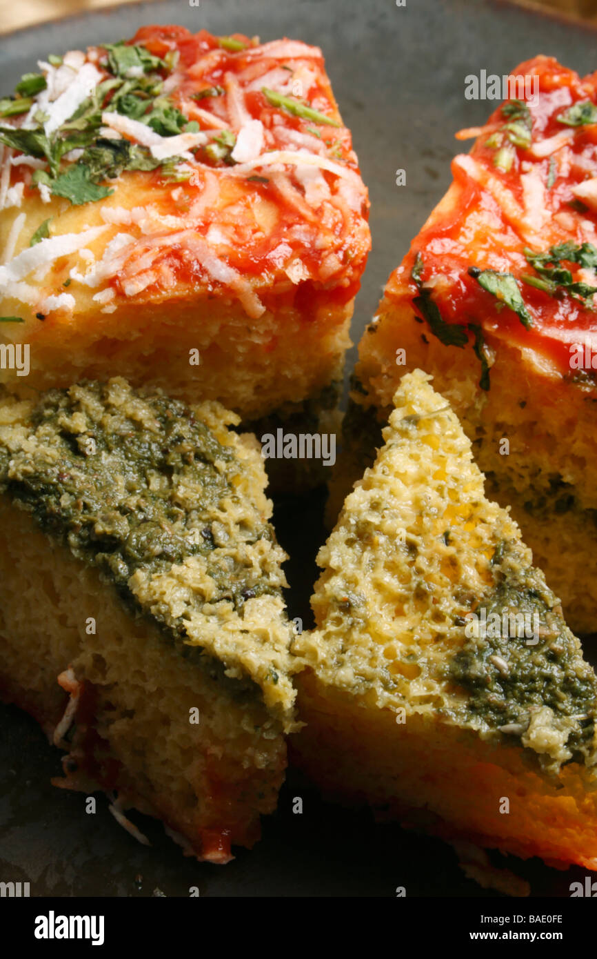 Paneer Palak Dhokla Stock Photo - Alamy