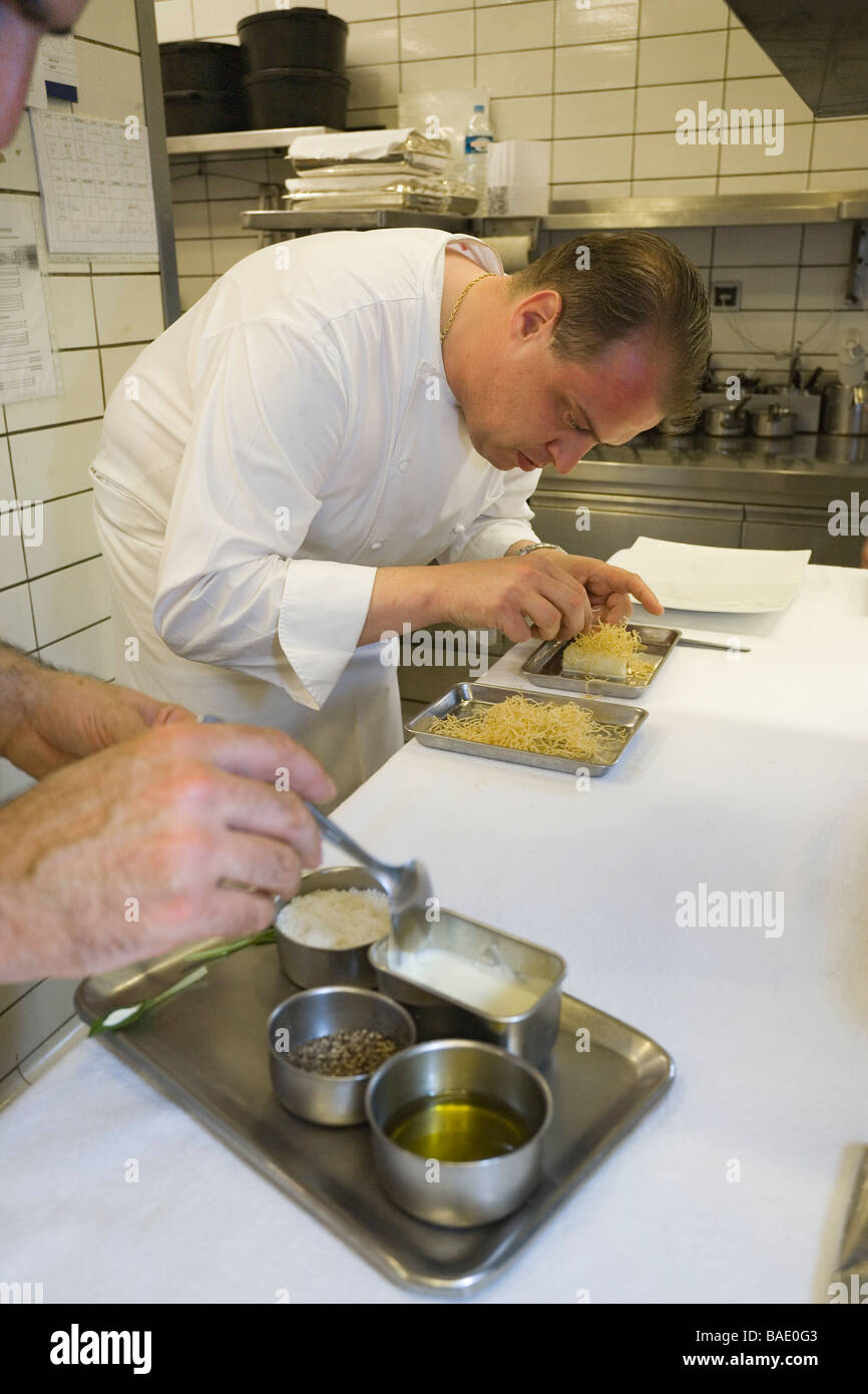 France, Marne, Reims, Chateau les Crayeres Restaurant, chef Didier ...