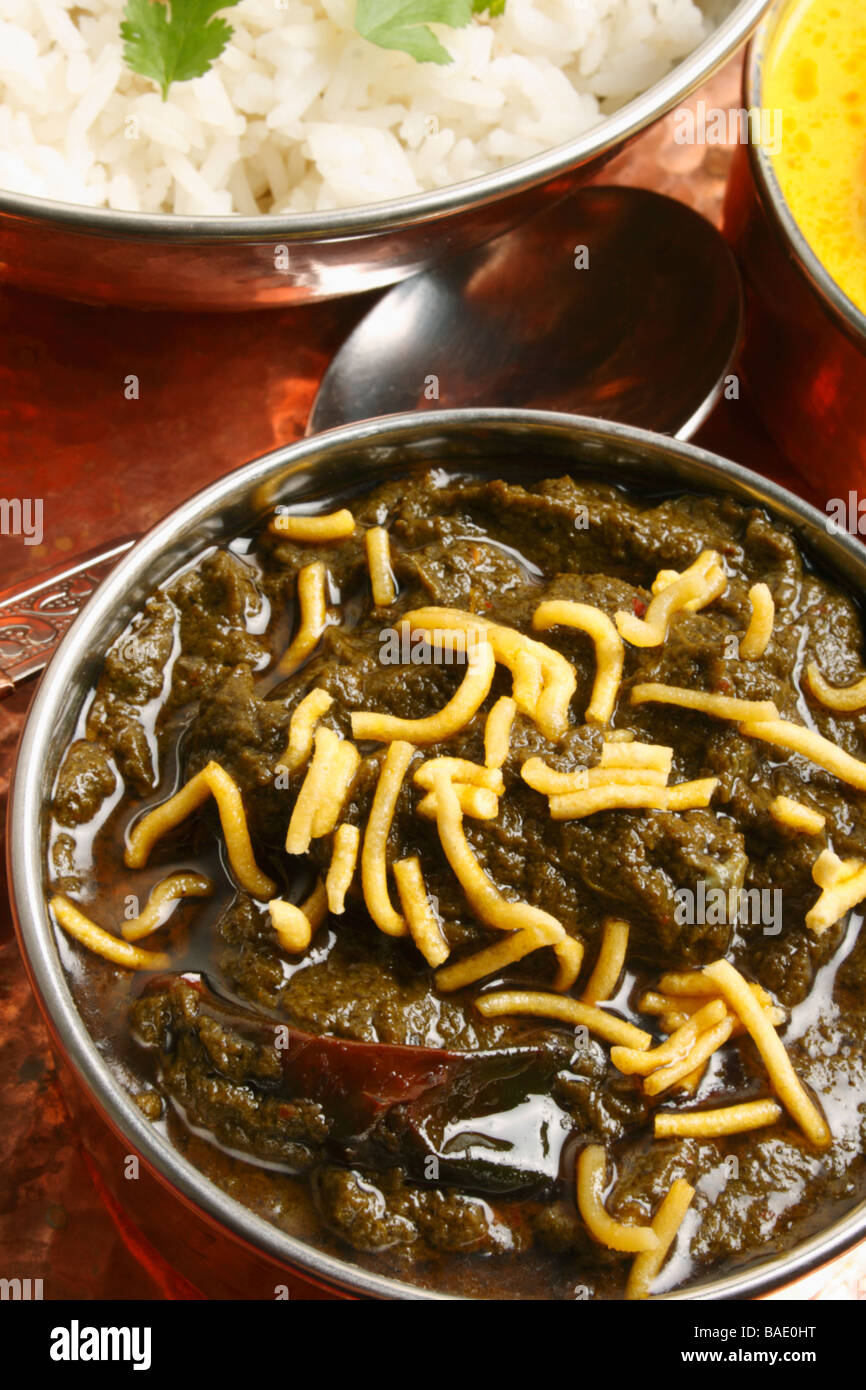 Sev Ganthia Sag Stock Photo - Alamy