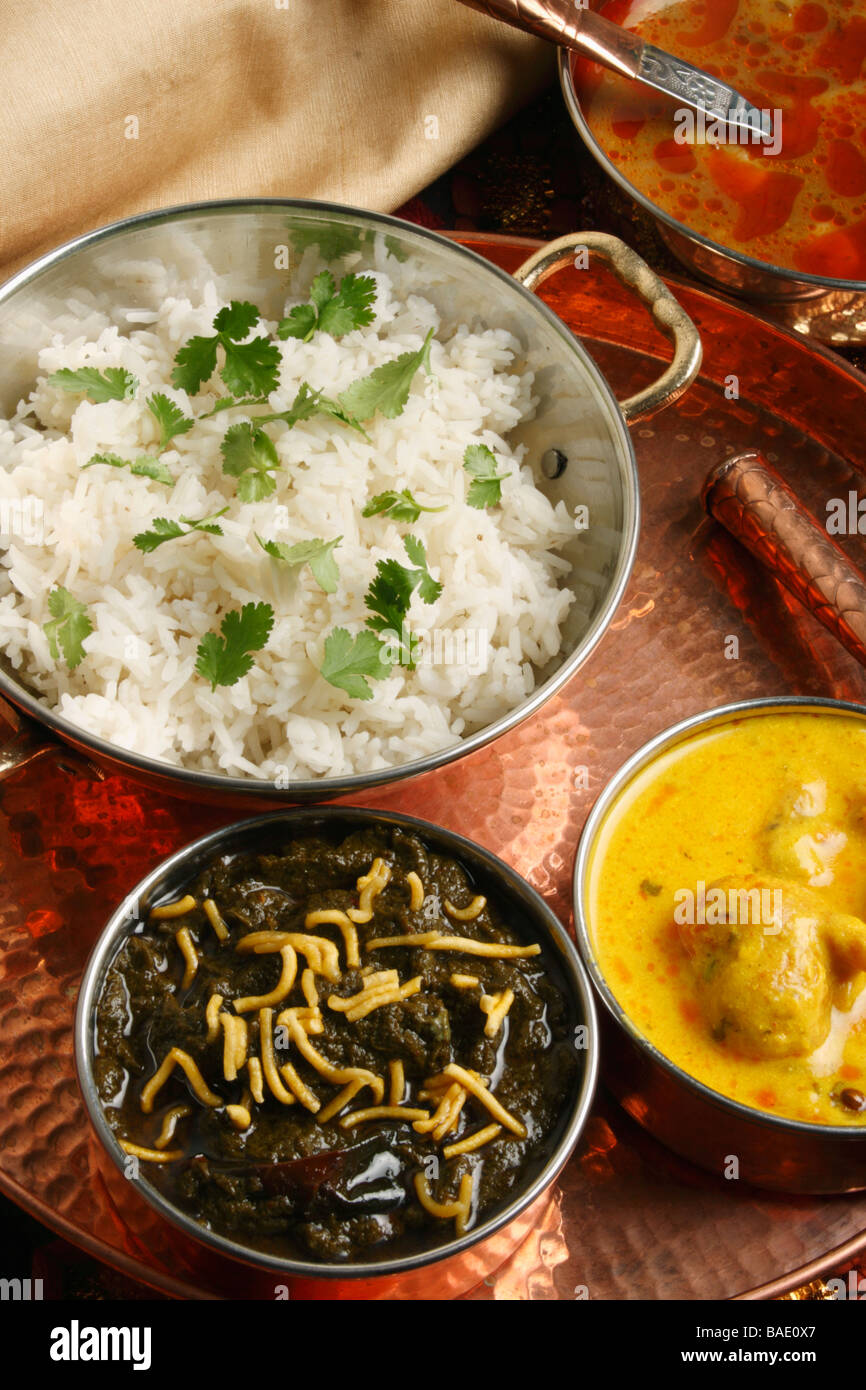 Sev Ganthia Sag Stock Photo - Alamy