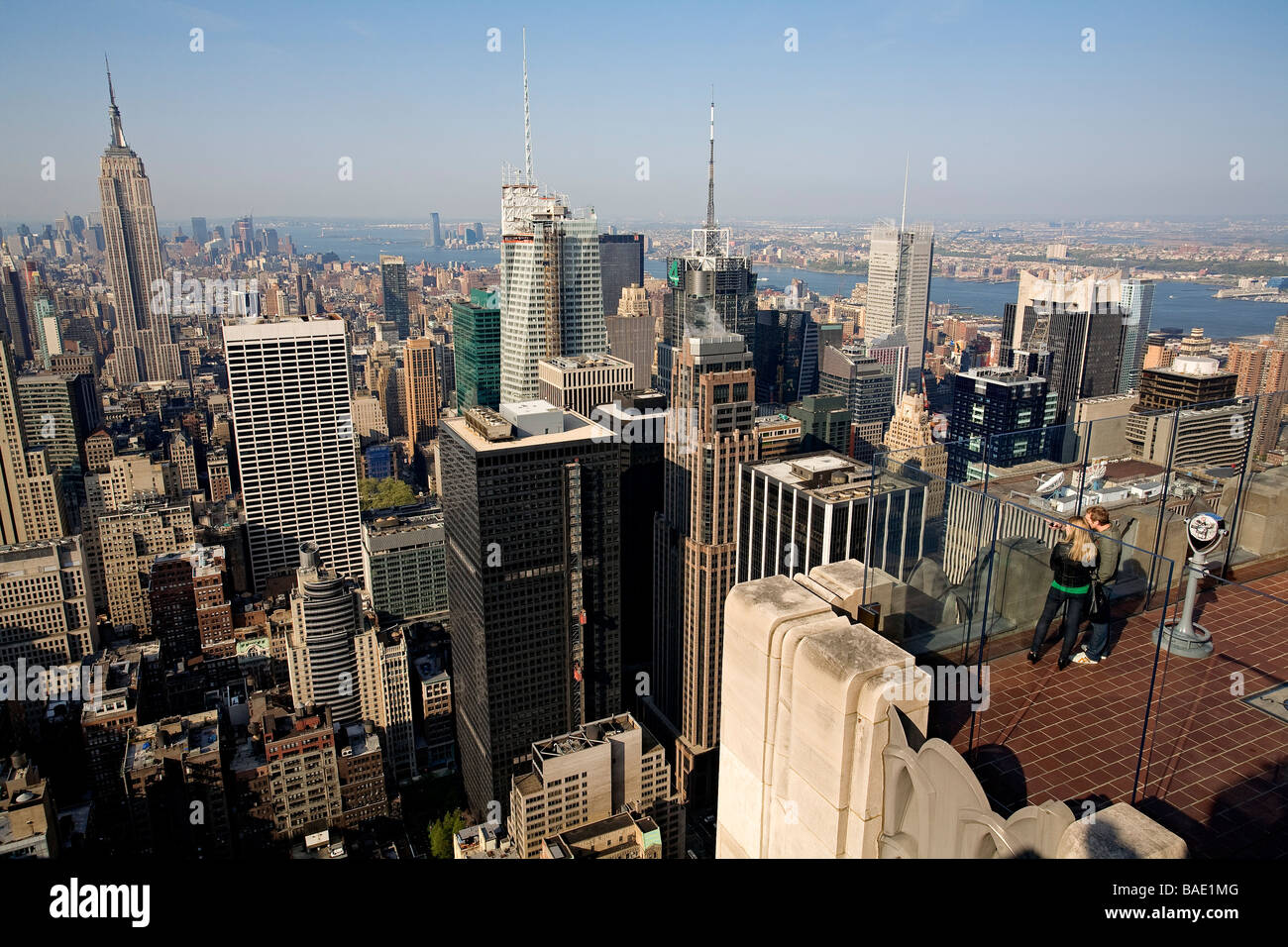 United States, New York, Top of the Rocks, Rockefeller Center Lookout ...