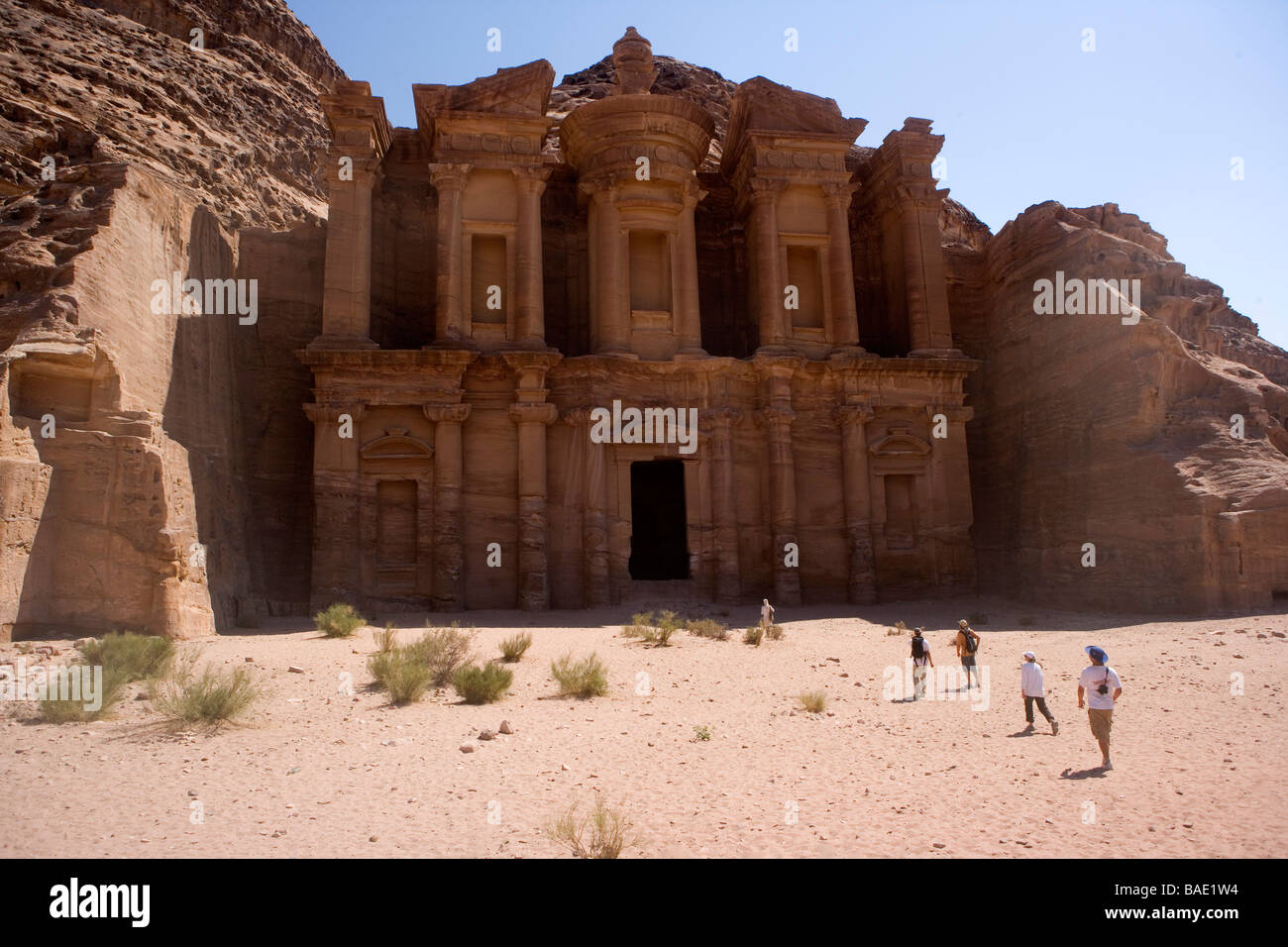 Al-Deir, The Monastery, ancient city of Petra, Petra, Jordan Stock ...