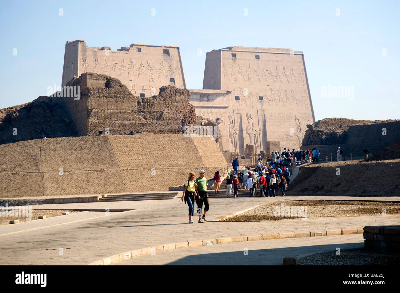 Temple of Horus, Edfu, Egypt, North Africa, Africa Stock Photo - Alamy