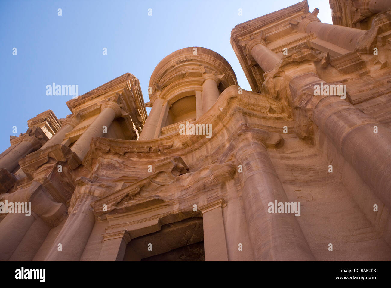 Al-Deir, The Monastery, ancient city of Petra, Petra, Jordan Stock ...