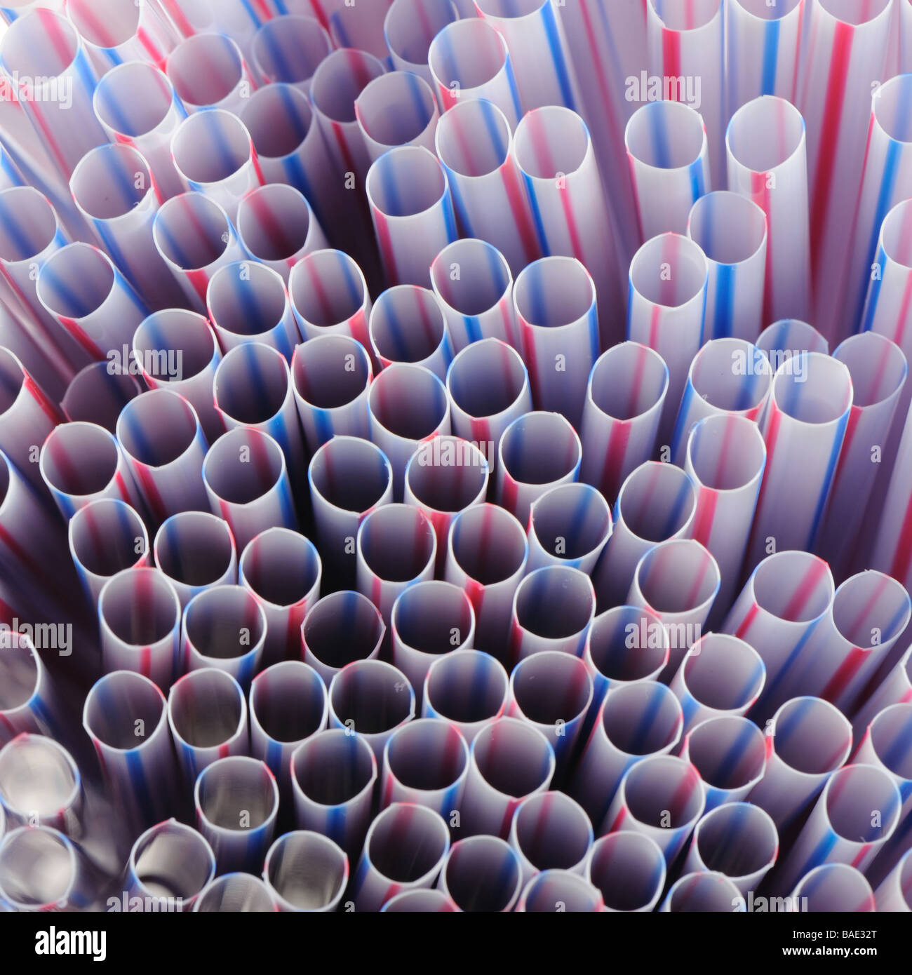 Tubules for a cocktail An abstract background from plastic tubules ...