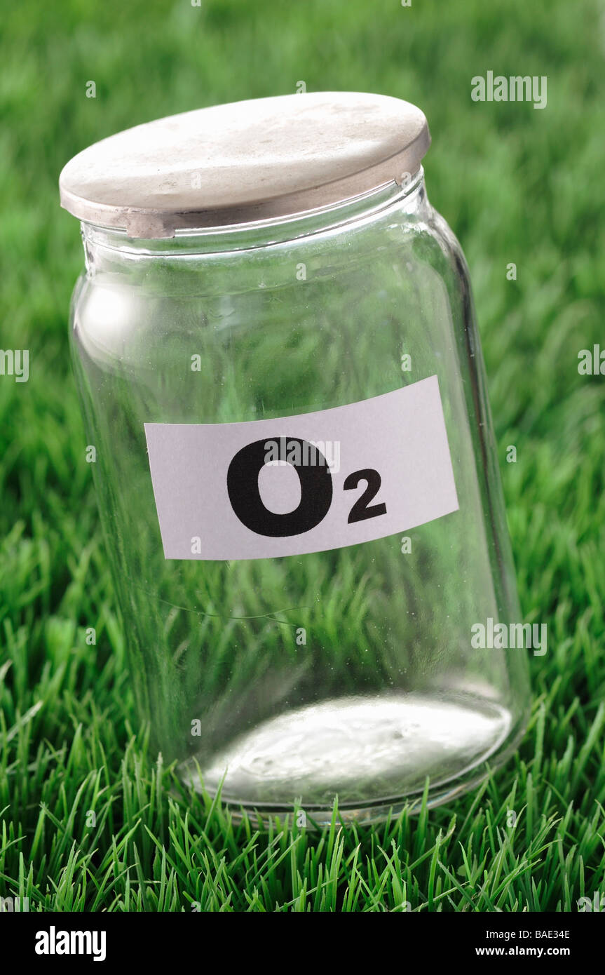 Jar of Oxygen Stock Photo - Alamy