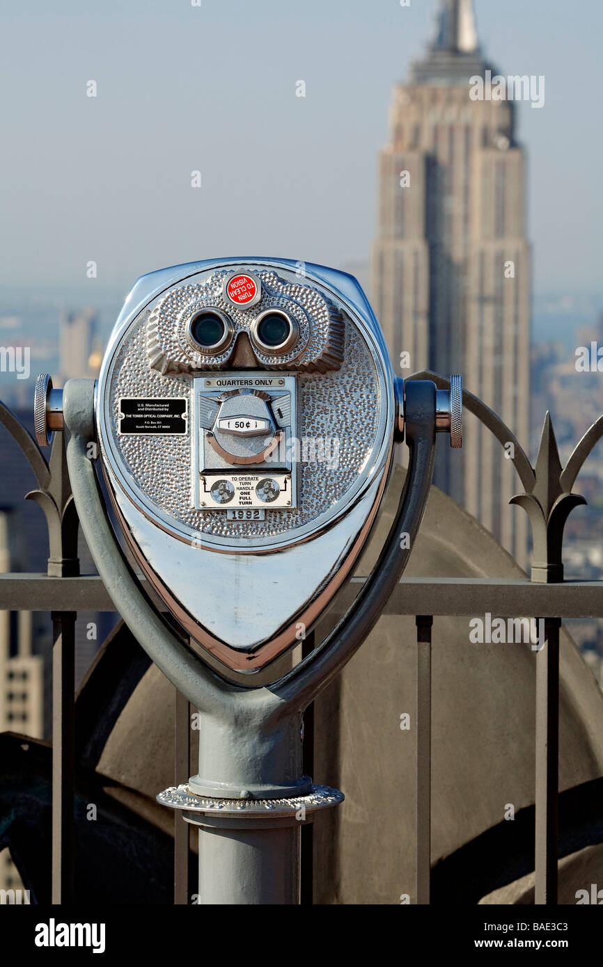 United States, New York, Top of the Rocks, Rockefeller Center Lookout ...