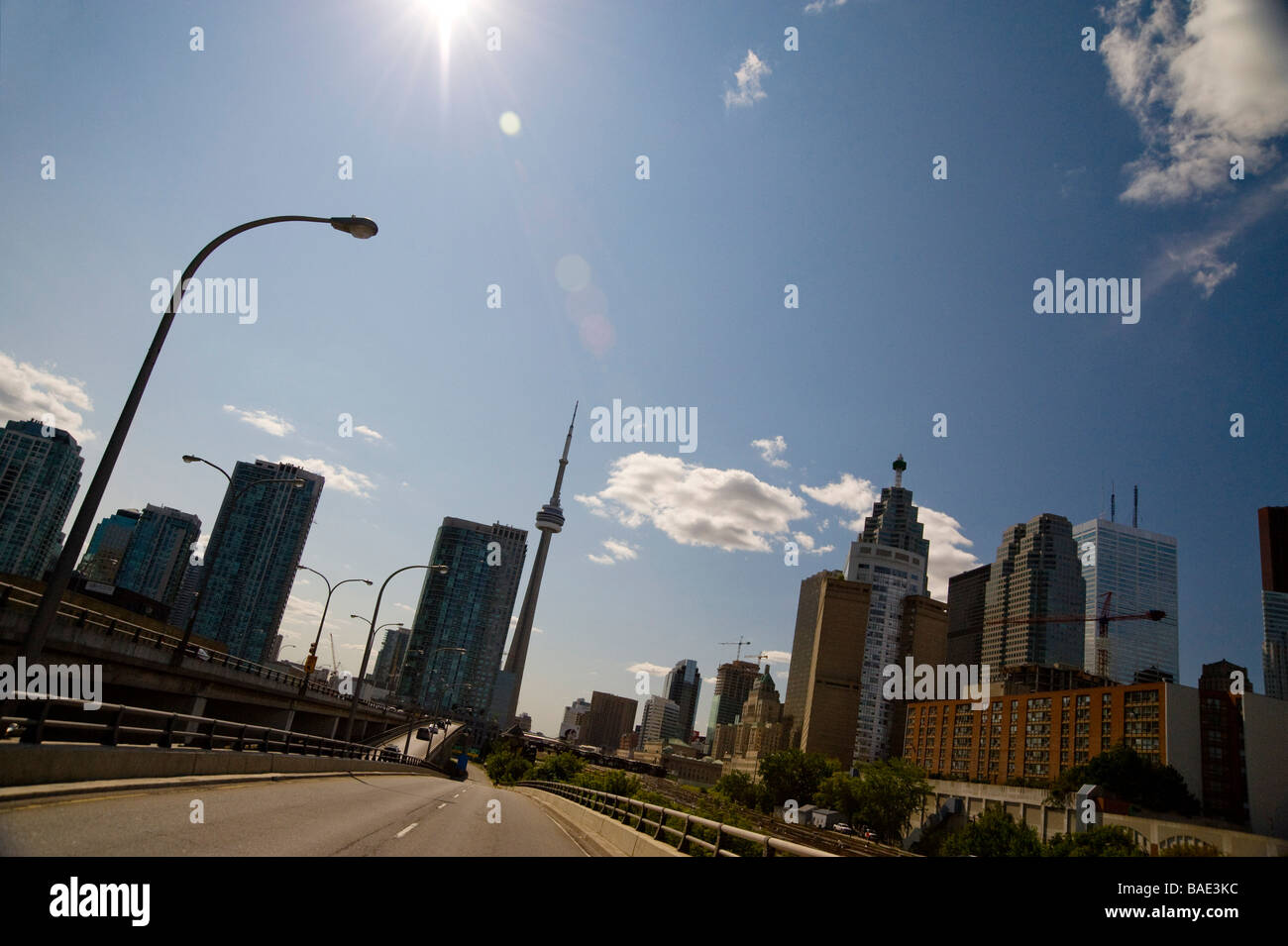 Gardiner Expressway Off-Ramp, Toronto, Ontario, Canada Stock Photo - Alamy
