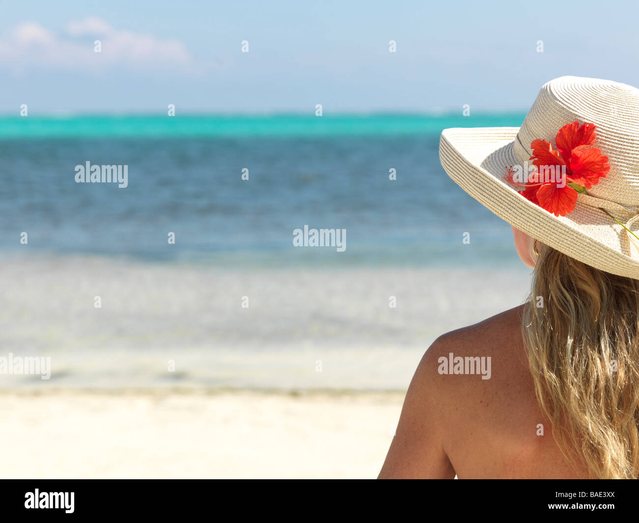 Old Woman Sunbathing On Beach High Resolution Stock Photography and ...