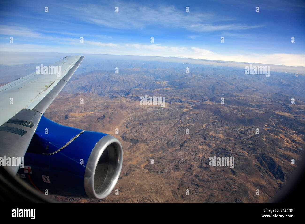 Peruvian Andes Mountains from an Aeroplane between Lima and Cusco ...