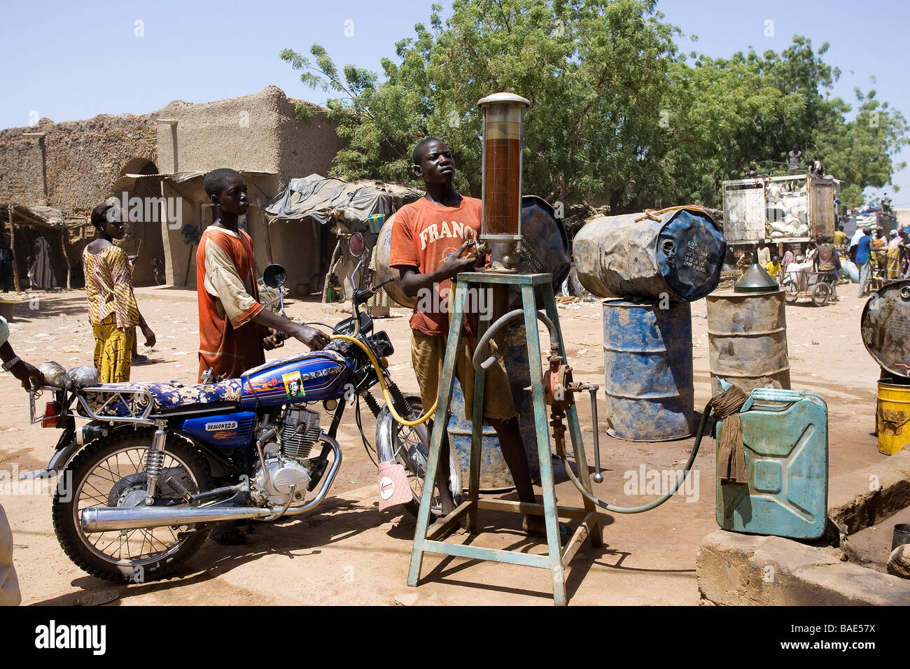 Mali, fuel pomp Stock Photo - Alamy