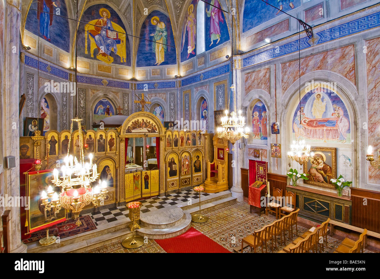 France, Corse du Sud, Cargese, Greek catholic church (Eastern rite or ...