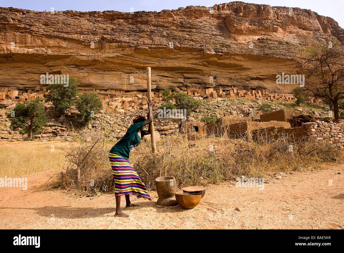 Mali, Dogon Country, Bandiagara Cliffs classified as World Heritage by ...