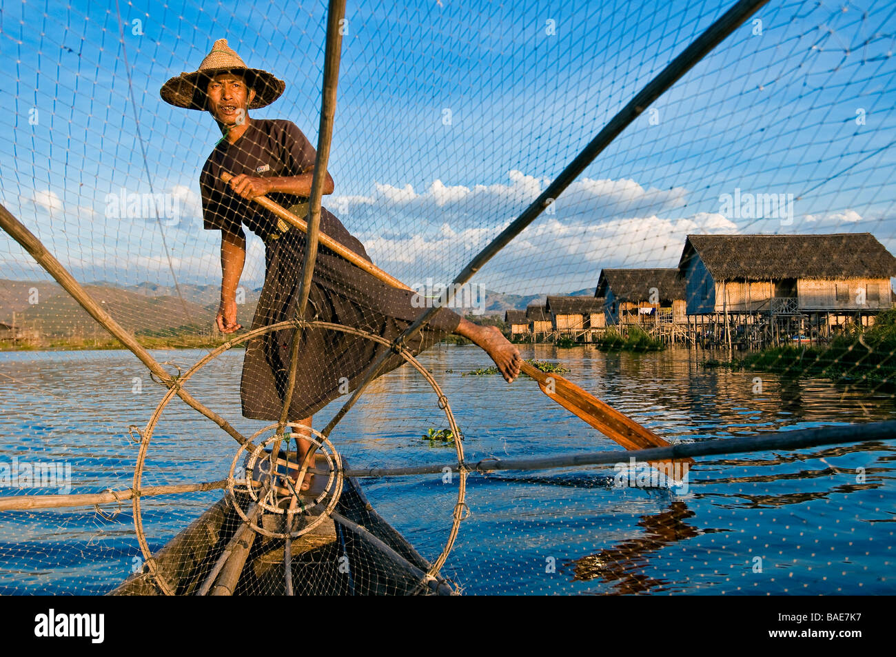 Myanmar (Burma), Shan State, Inle Lake, Pauk Par village, U Thone the ...