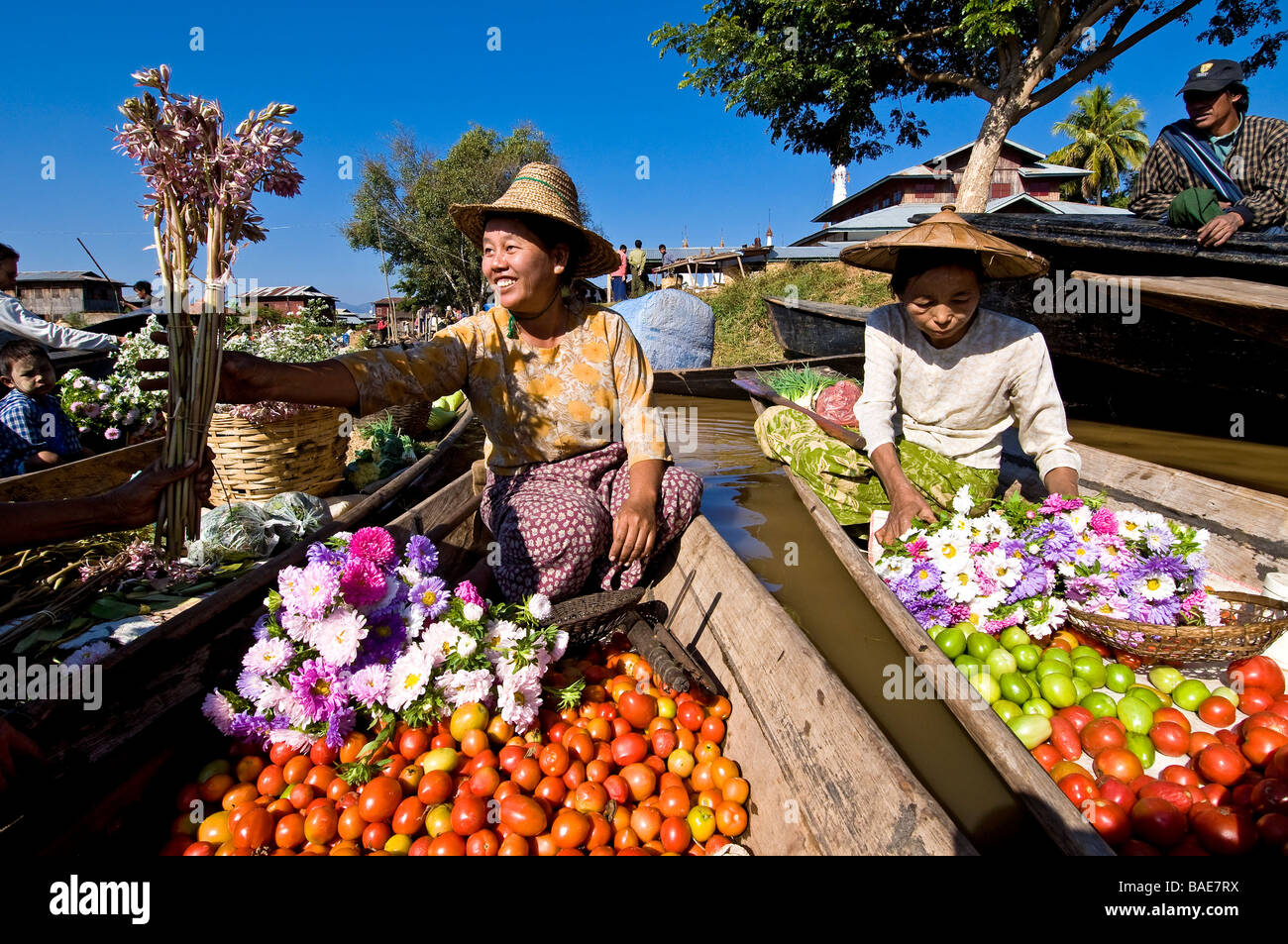 Myanmar (Burma), Shan State, Inle Lake, village of Ywama, Ma Khin Win ...