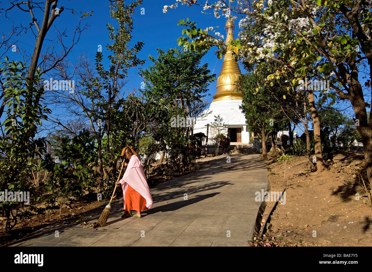 Myanmar (Burma), Shan State, Inle Lake, Mine Thauk village, Dhamma ...