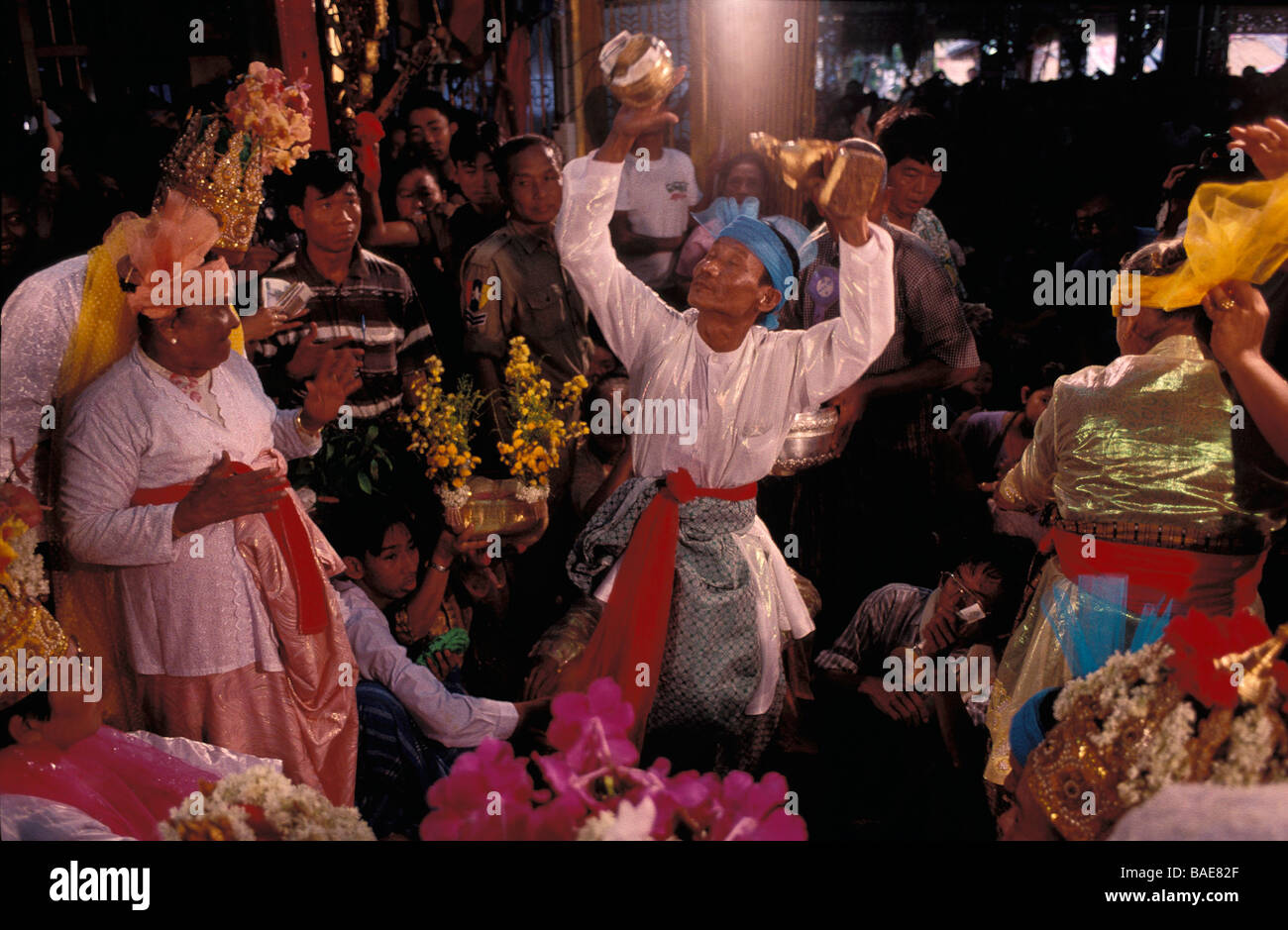 Myanmar (Burma), Sagaing Division, Taungbyon, Nat Pwe (Festival of ...