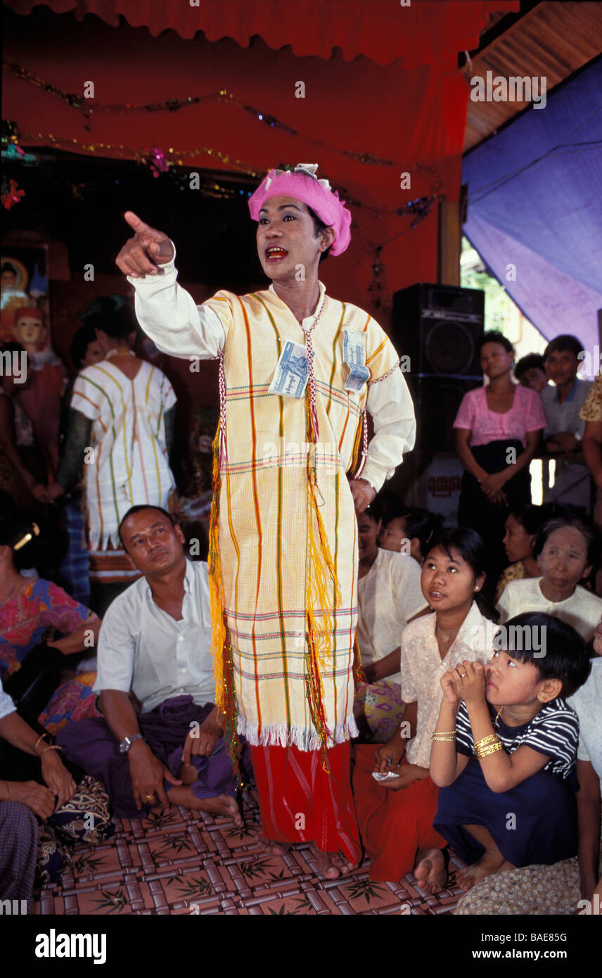 Myanmar (Burma), Sagaing Division, Taungbyon, Nat Pwe (Festival of ...