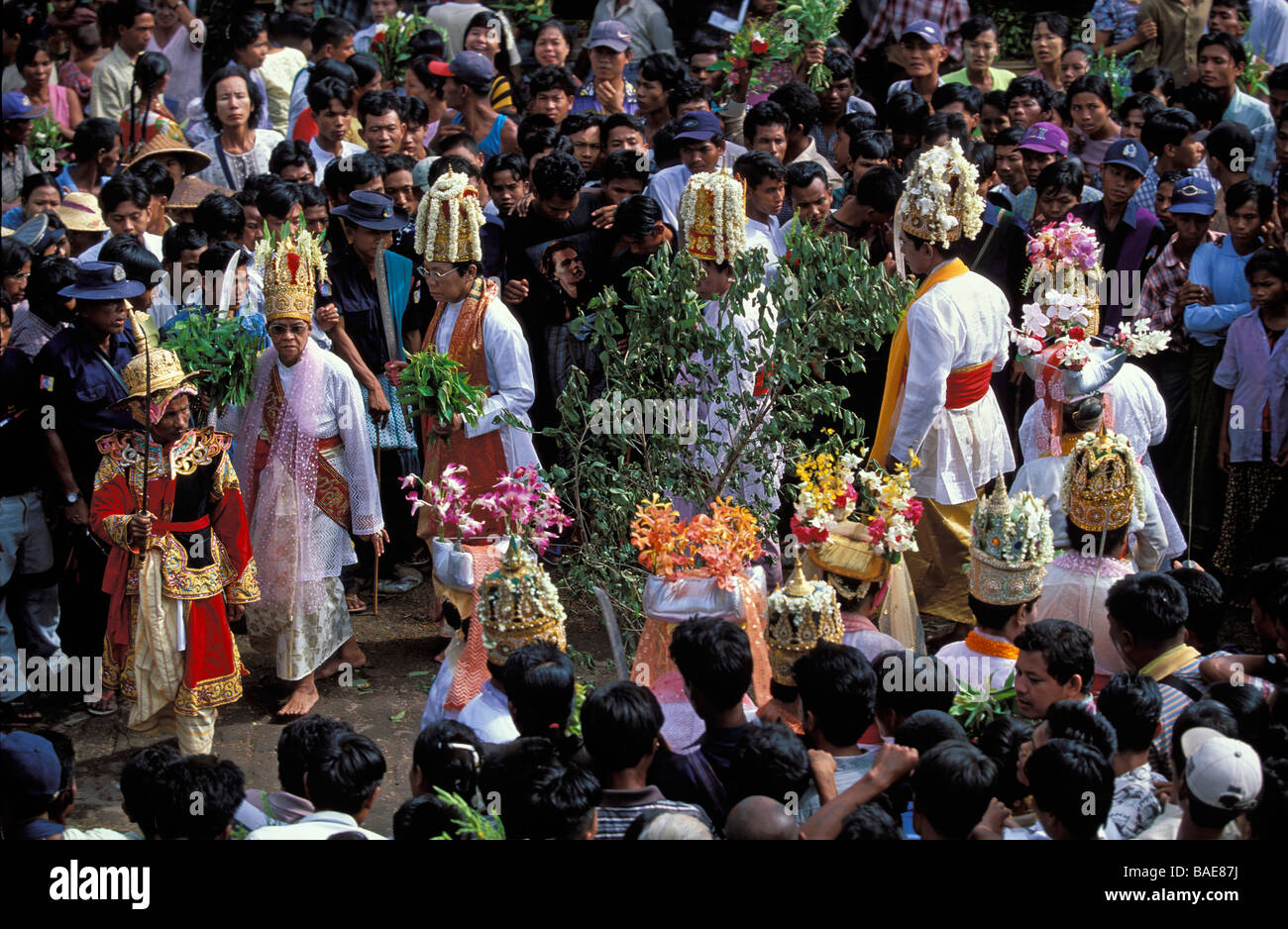 Myanmar (Burma), Sagaing Division, Taungbyon, Nat Pwe (Festival of ...