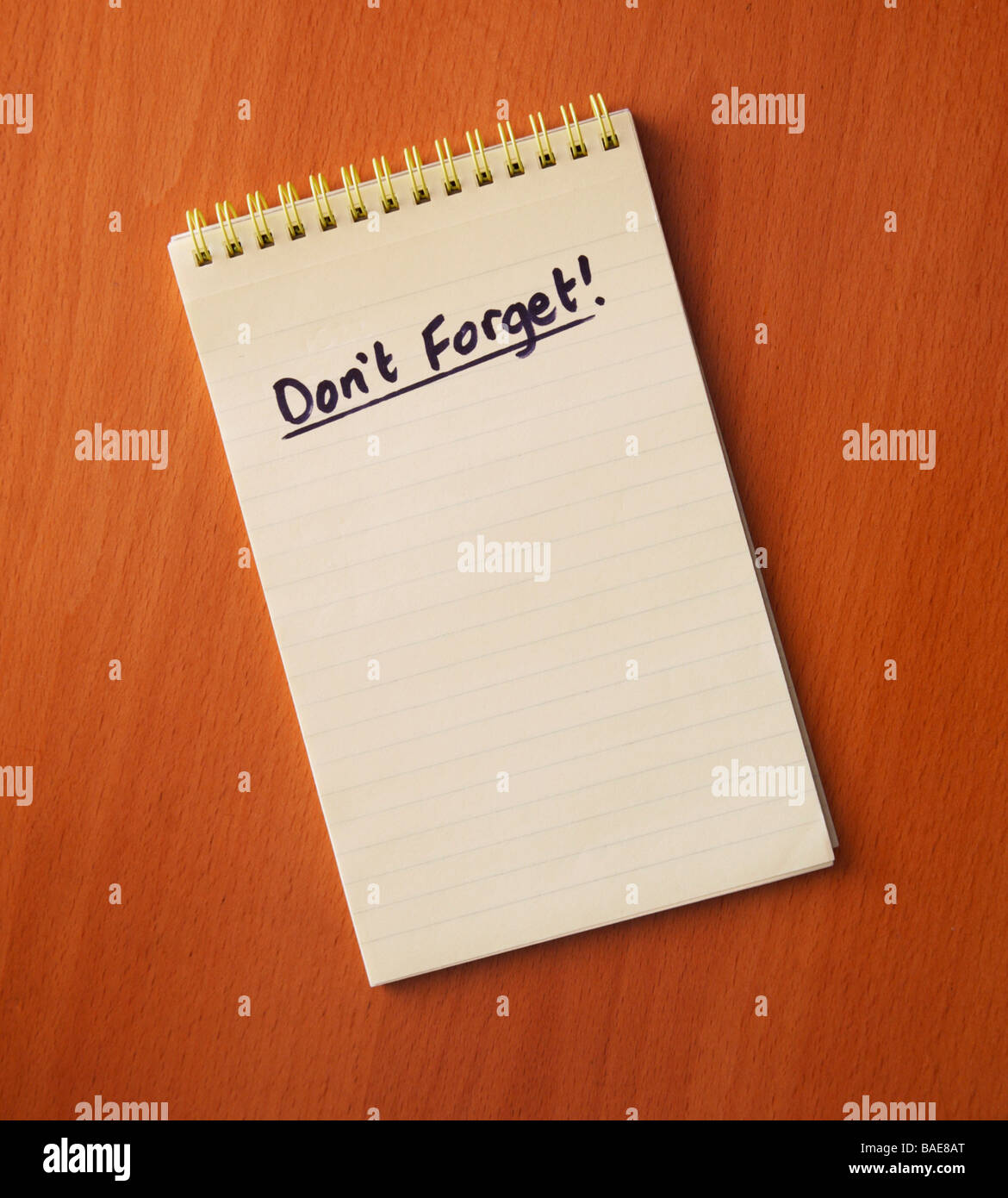 Dont forget note hi-res stock photography and images - Alamy