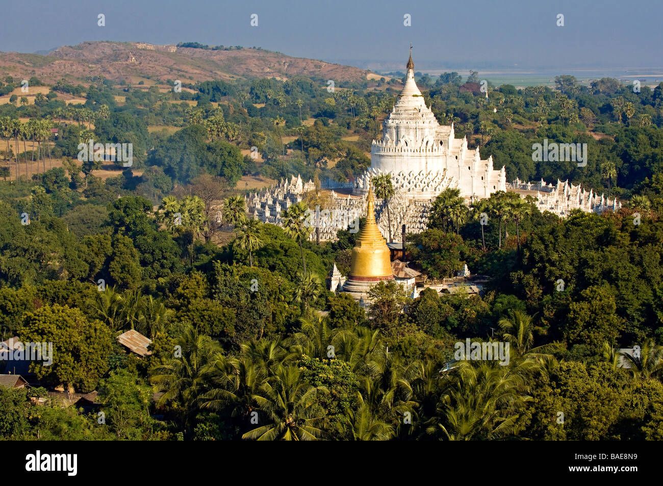 Myanmar (Burma), Sagaing Division, Mingun, pagoda Hsin Phyu Me built in ...