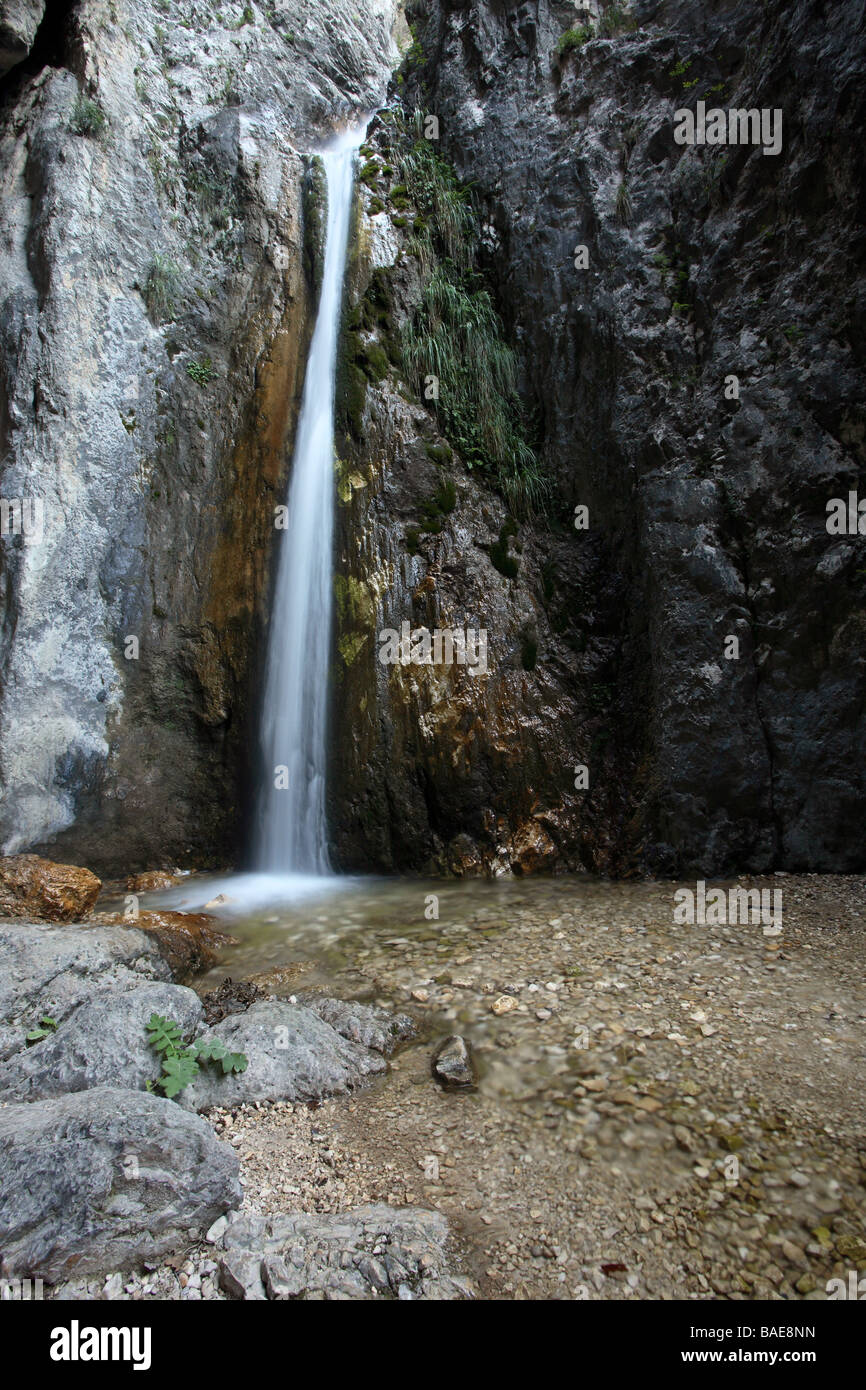 Waterfall, Burrone Giovanelli, Mezzolombardo, Trentino, Italy Stock ...