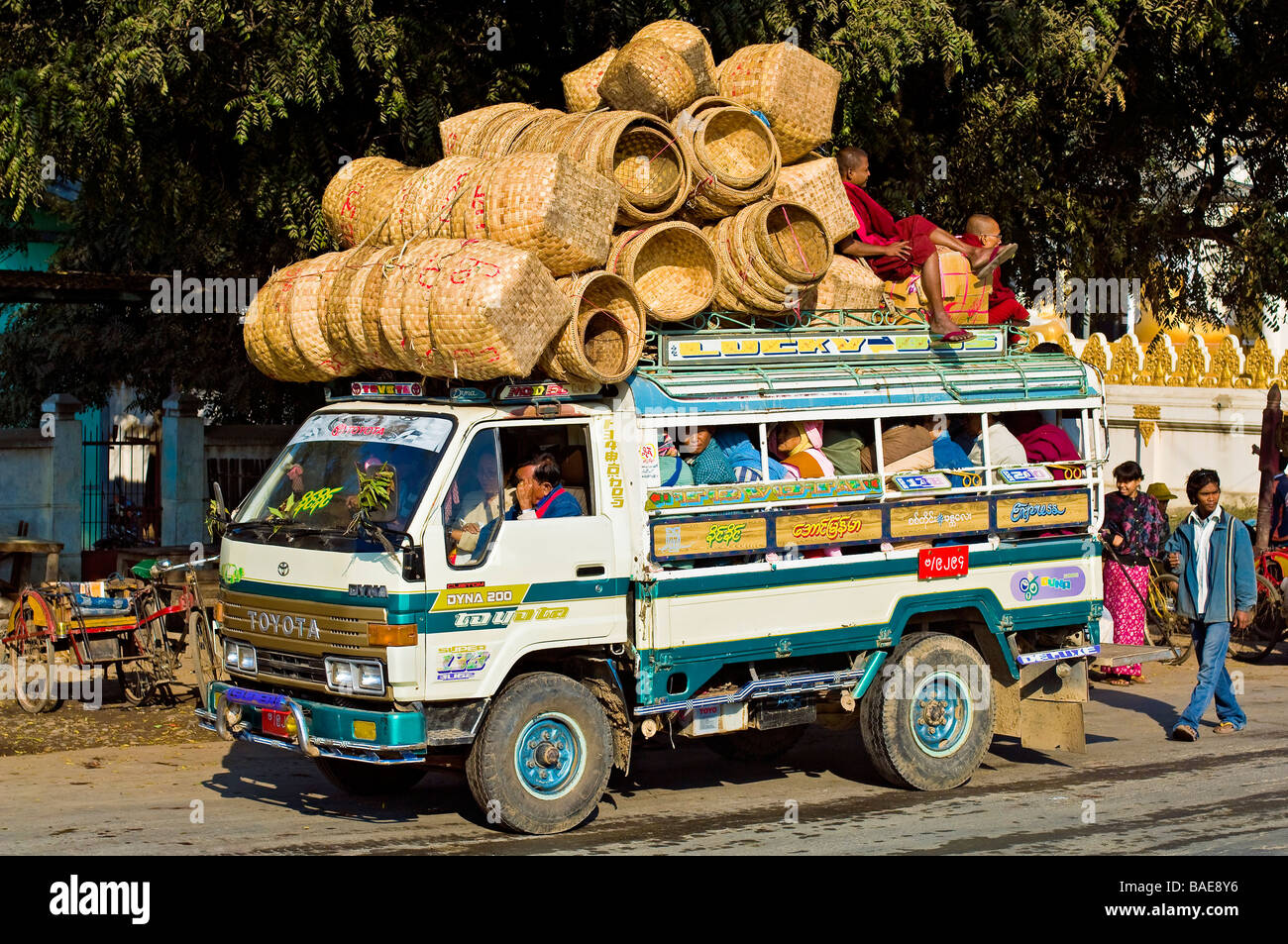 Myanmar (Burma), Mandalay Division, Mandalay, on the road between ...
