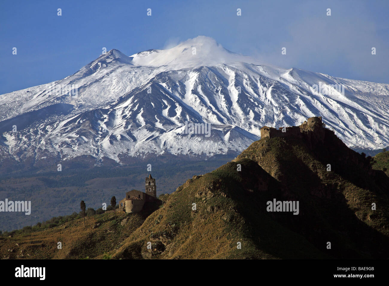 Castle, Calatabiano, Sicily, Italy Stock Photo - Alamy
