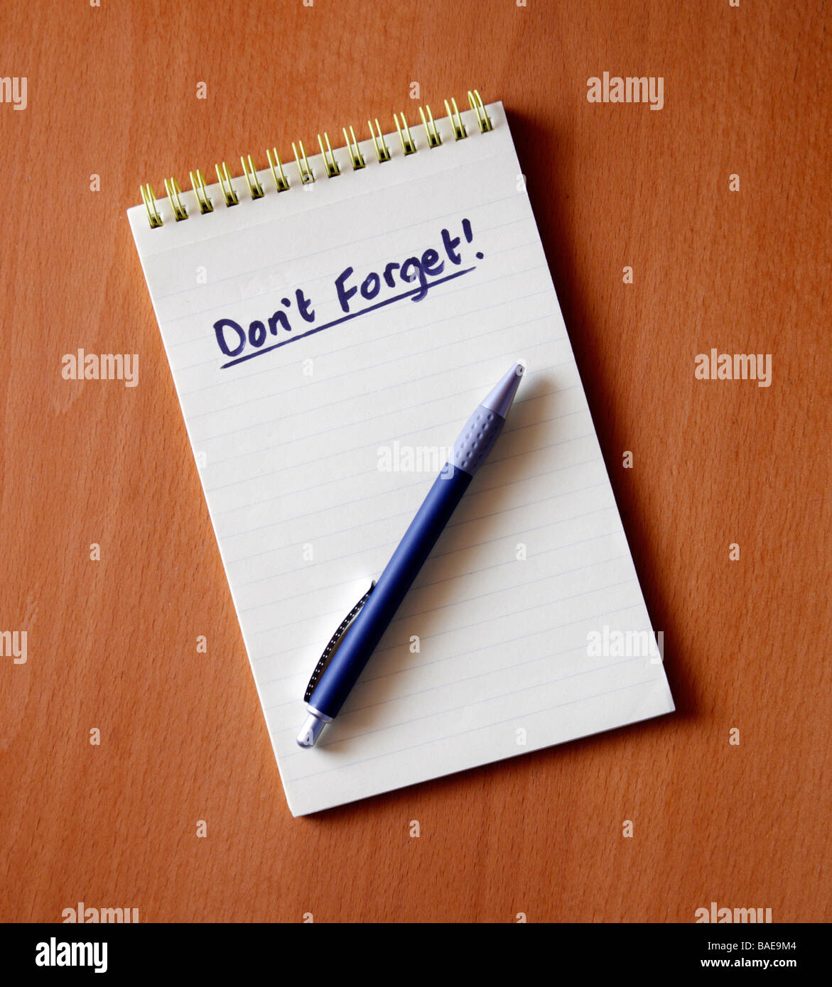 Dont Forget Note High Resolution Stock Photography and Images - Alamy