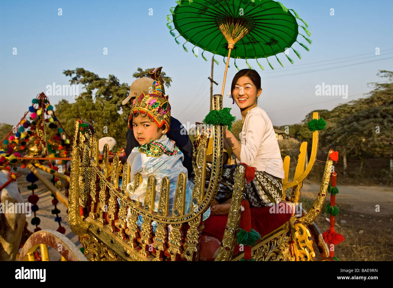 Myanmar (Burma), Mandalay Division, Mandalay city, parade during a ...