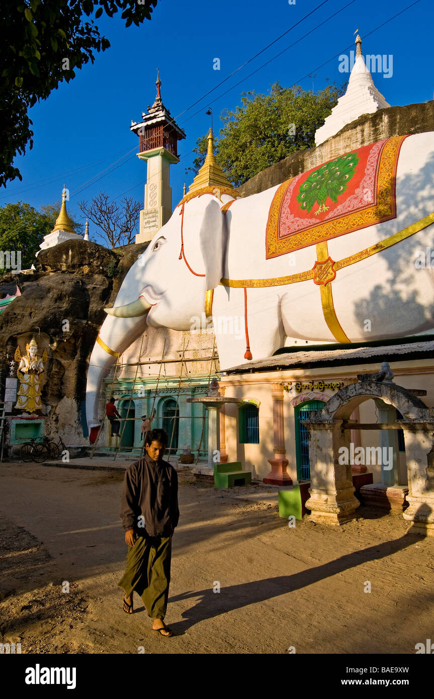 Myanmar (Burma), Sagaing Division, site of Po Win Taung, Shwe Ba Taung ...