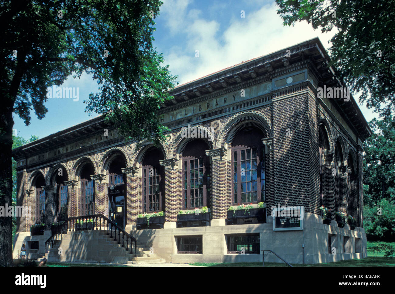 Public Library in St. Anthony Park in St. Paul Stock Photo - Alamy