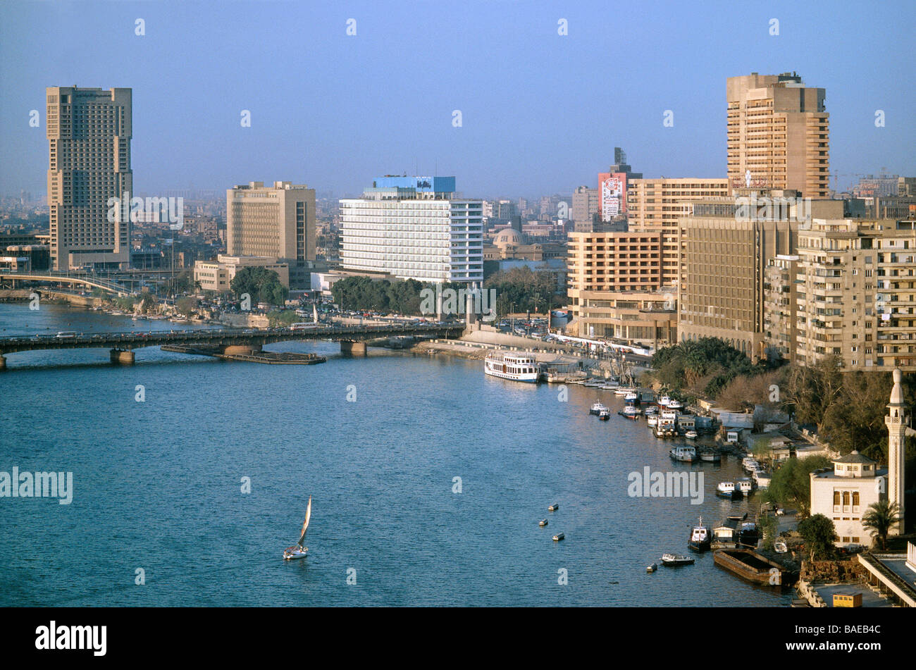 Egypt, Cairo, view on the Nile River Stock Photo - Alamy