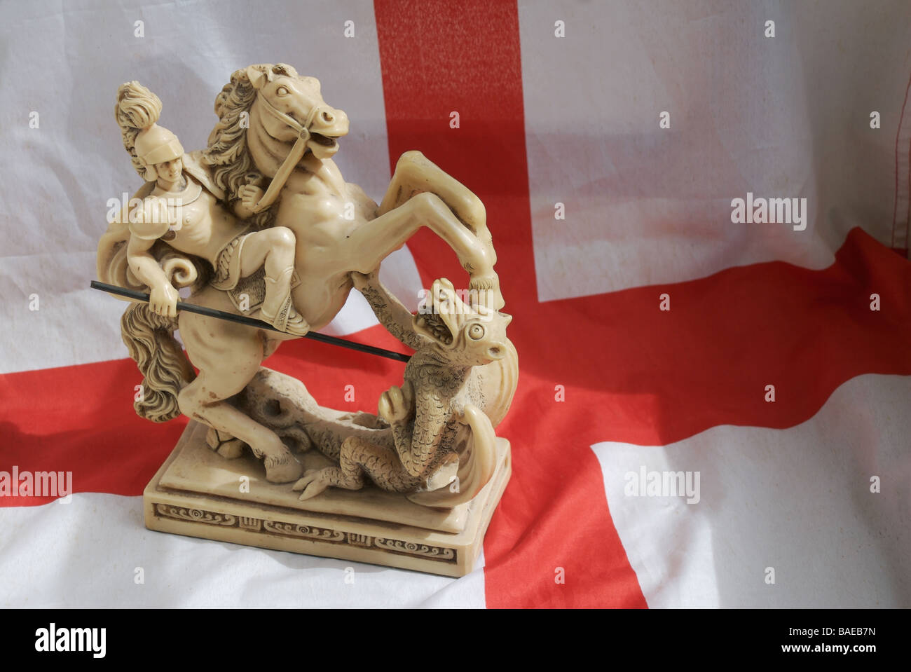 St george english flag horse hi-res stock photography and images - Alamy