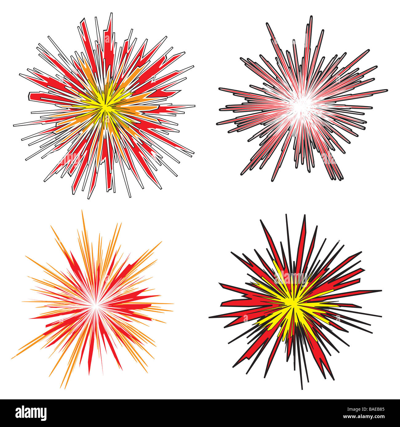 Cartoon explosions exploding bomb hi-res stock photography and images ...