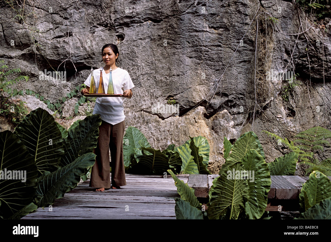 Malaysia, Kedah State, Langkawi Island, Four Seasons Hotel, spa Stock ...