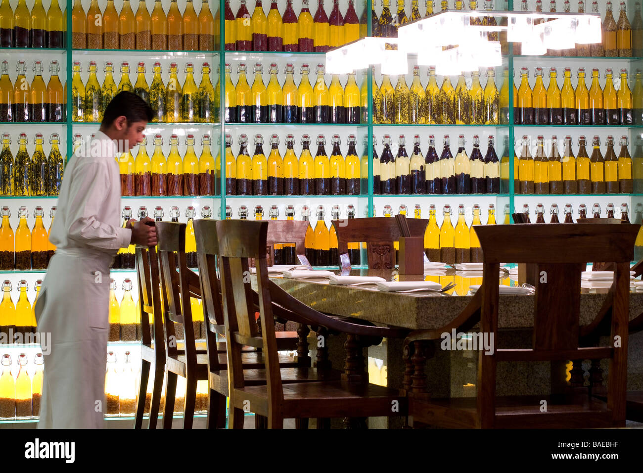 Singapore, Grand Hyatt, Mezza9 restaurant designed by Japanese designer ...