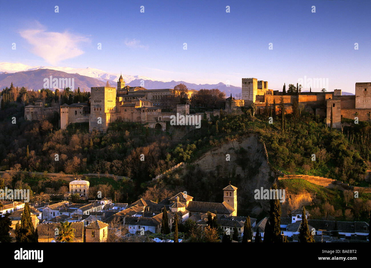 Spain, Andalucia, Granada, the Alhambra Palace, classified as World ...