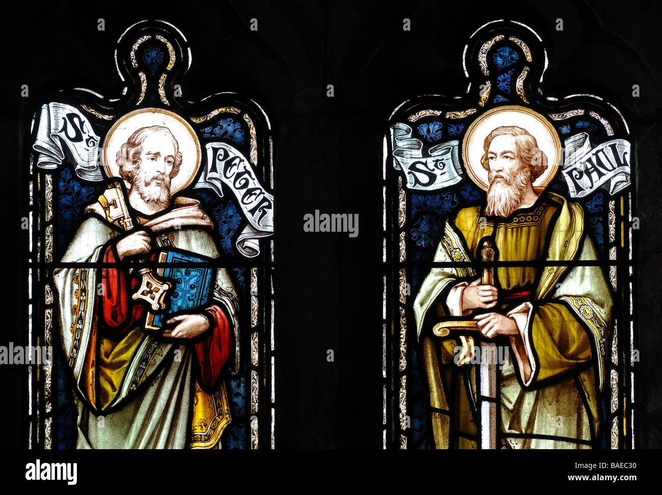 Saints peter paul stained glass hi-res stock photography and images - Alamy