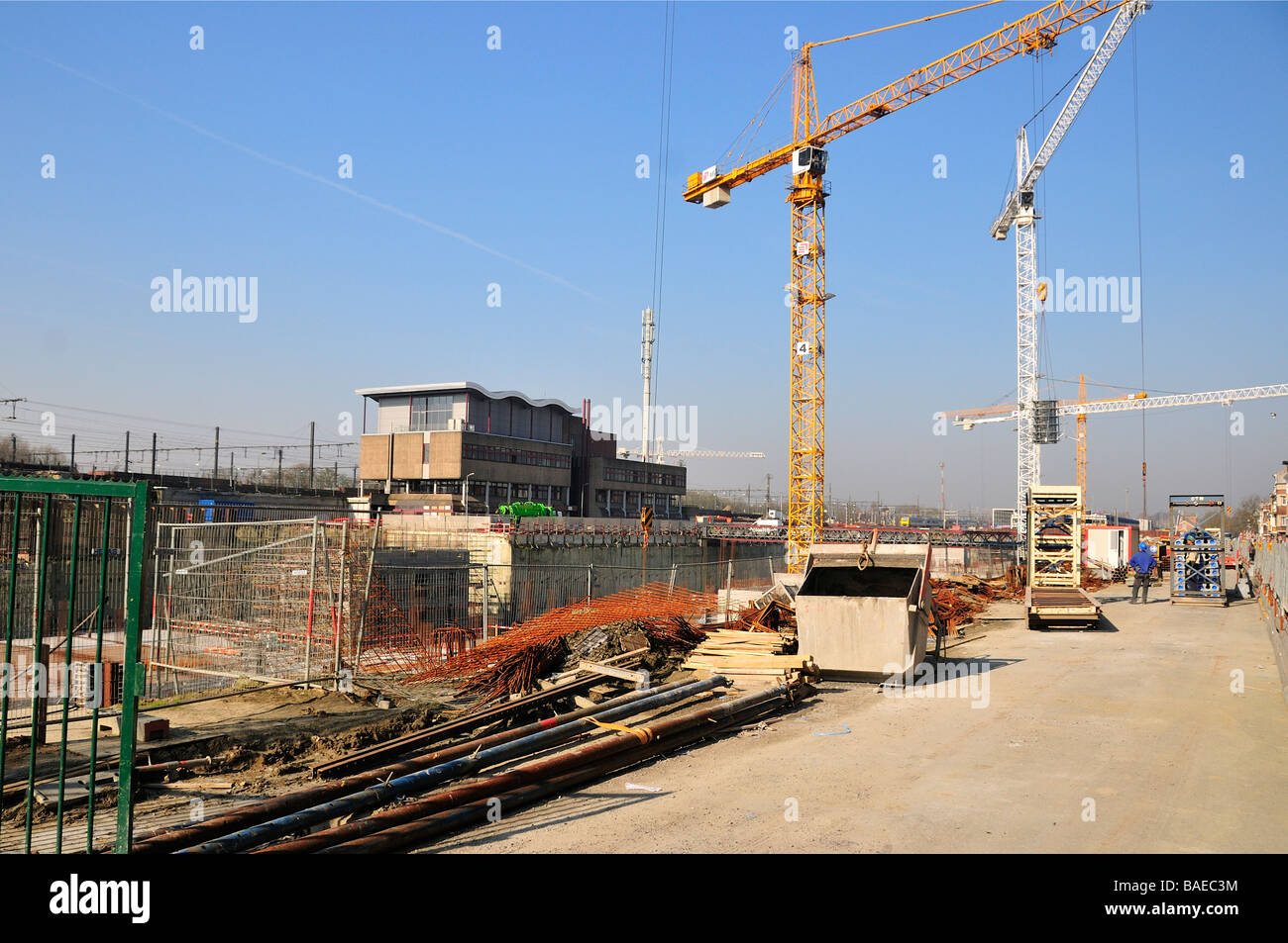builders at work Stock Photo - Alamy