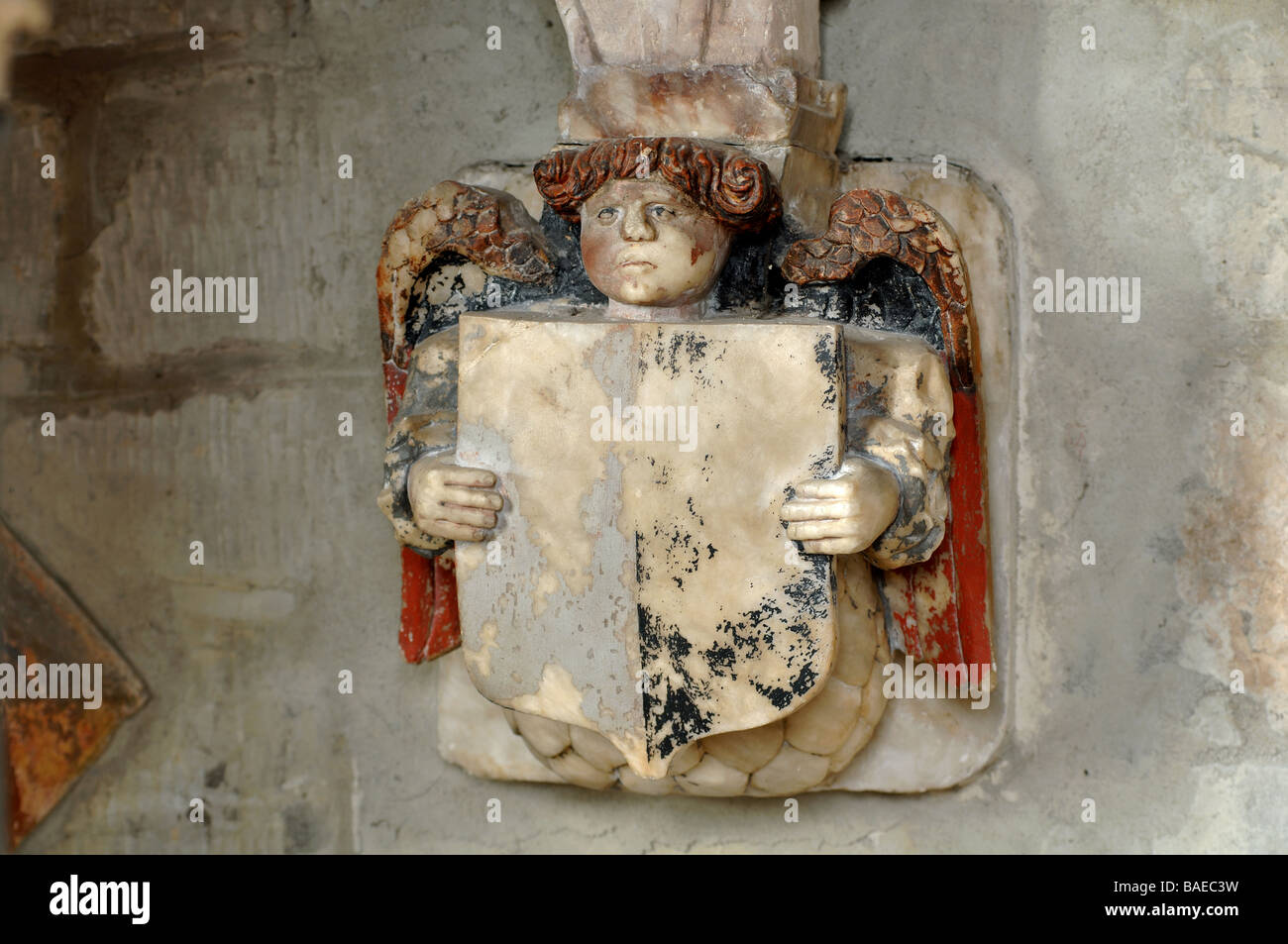Detail of John Savage tomb, St.Peter`s Church, Inkberrow ...