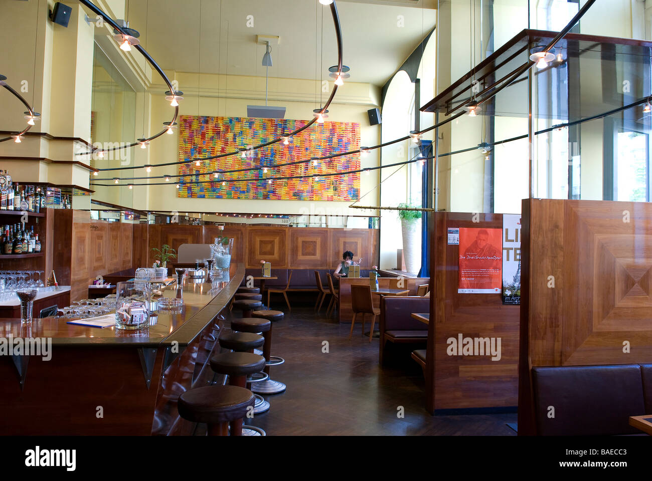 Austria, Linz, Landgraf Cafe, Hauptstrasse 12 Stock Photo - Alamy