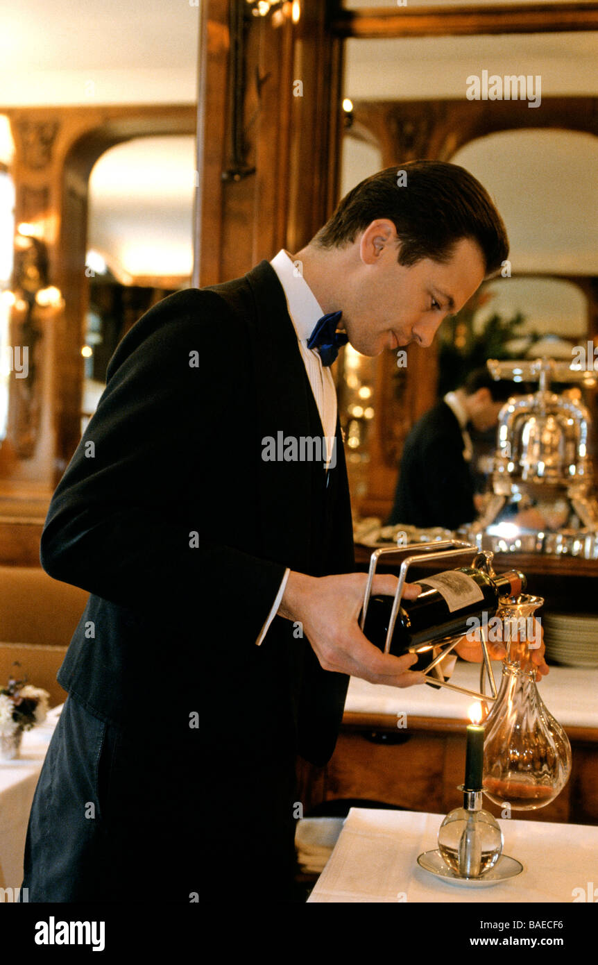 France, Paris, Place de la Madeleine, Lucas Carton restaurant, a ...