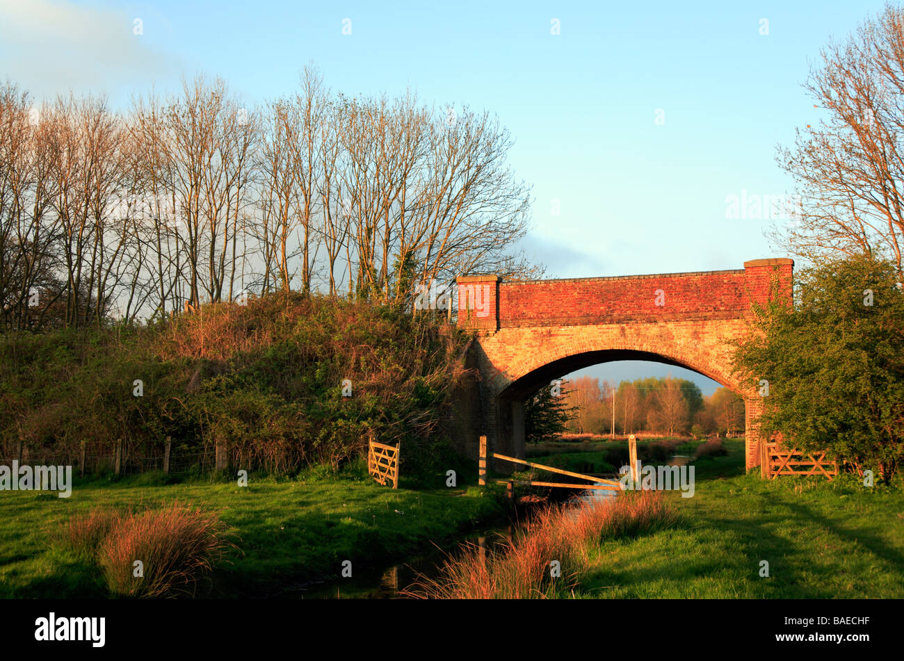 A railway bridge supporting the Bure Valley Railway and walk over the ...